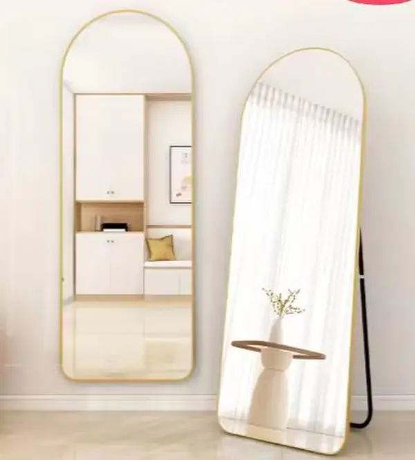 Ολόσωμος Καθρέπτης Δαπέδου και Τοίχου - 160cm x 50x 3 cm Λευκός ...
