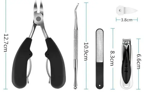 NAIL PRO Σετ Περιποίησης Νυχιών Ιατρικού Βαθμού για παχιά ή εσωτερικά ...